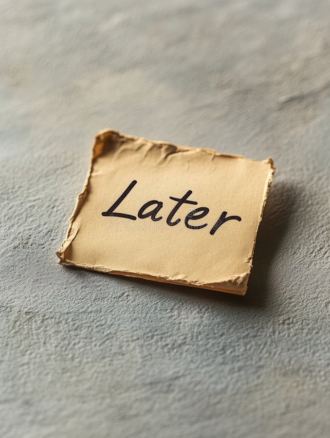 Note with Later Text on Textured Surface Stock Photo - Image of ...
