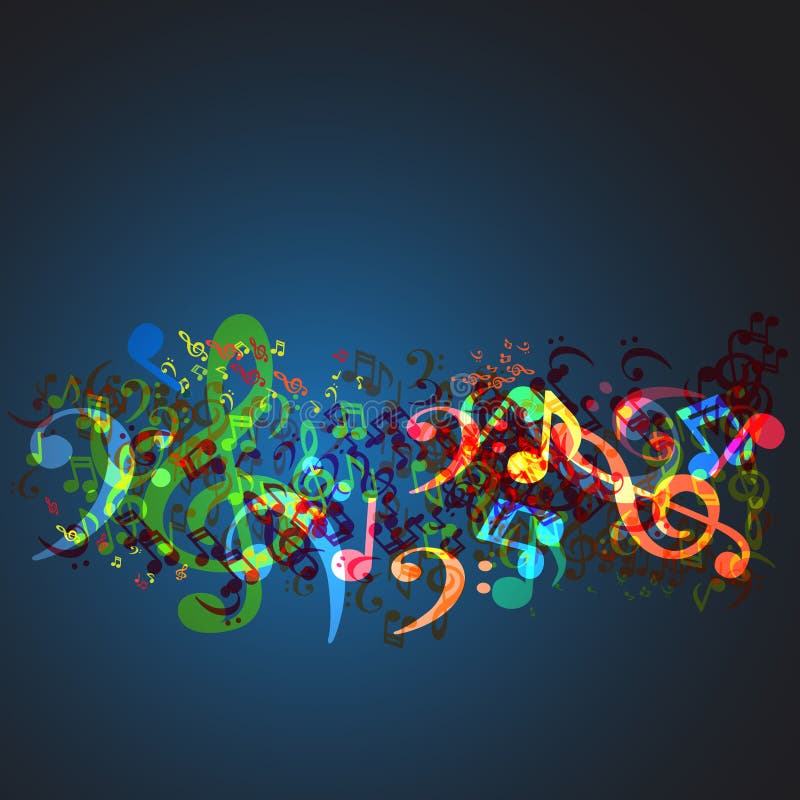 Note le fond de musique illustration de vecteur. Illustration du fond ...