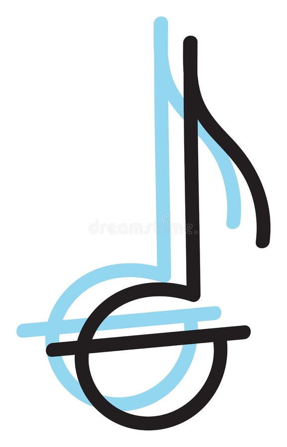 Note with a line, icon stock vector. Illustration of element - 259785709