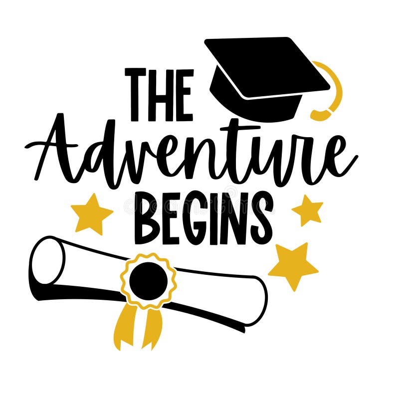 Note Manuscrite De Graduation. Slogan Typographique Moderne ...