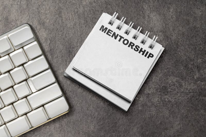 Note with mentorship text stock image. Image of support - 309007637
