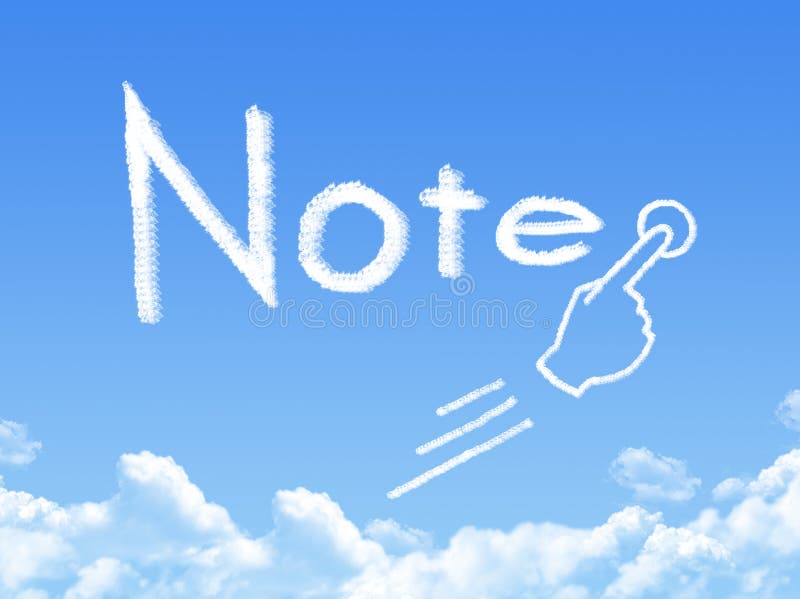 Cloud note stock vector. Illustration of empty, outline - 33434249