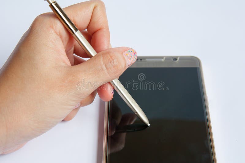Note in Mobile Phone stock photo. Image of mobility, apps - 62096628