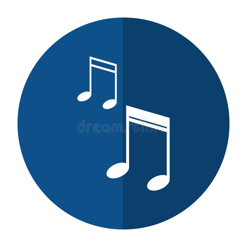 Note Music Audio Sound Shadow Stock Vector - Illustration of ...