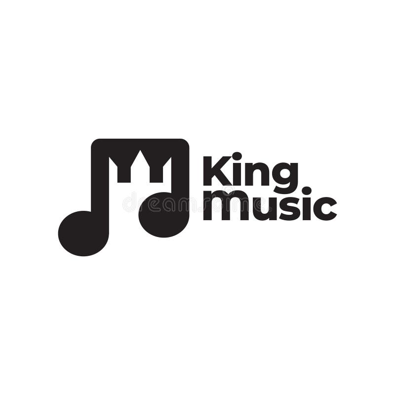 Note Music with Crown Logo Design Vector Graphic Symbol Icon Sign ...