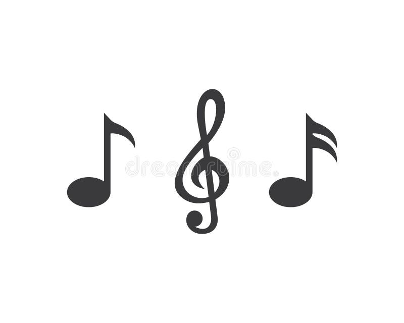 Note Music Logo Design Template Stock Vector - Illustration of isolated ...