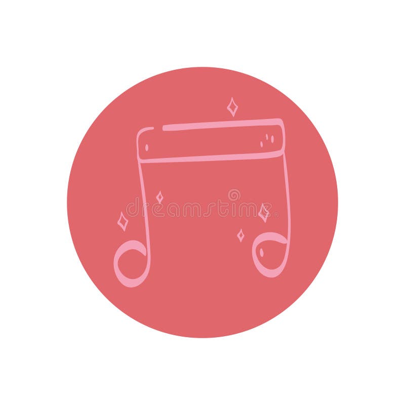 Note music round icon stock vector. Illustration of shiny - 230923882