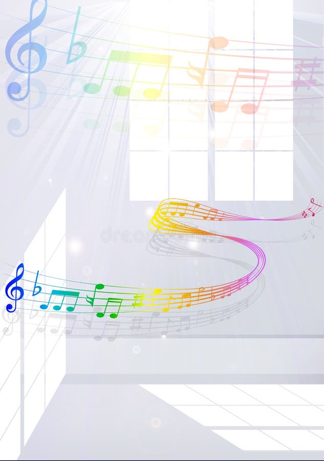 Note music score stock vector. Illustration of note, room - 40694531
