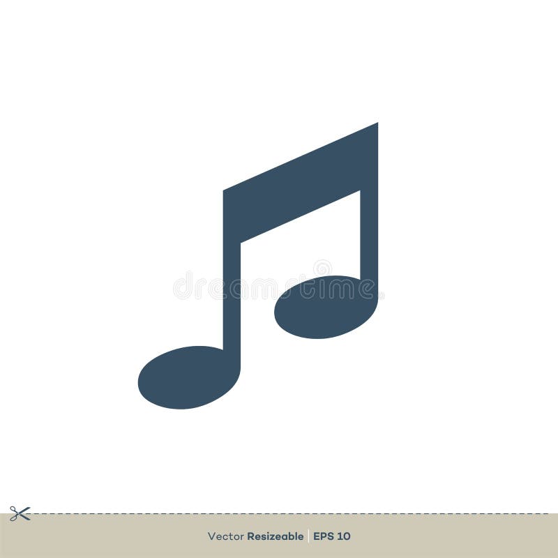 Note Music Sign Logo Template Illustration Design Stock Vector ...