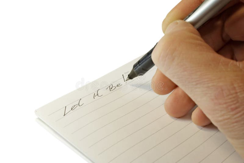 Note in a notebook. stock photo. Image of jotting, diary - 2118974