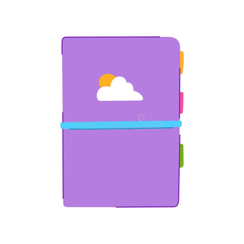 Note Notebook Cartoon Vector Illustration Stock Vector - Illustration ...