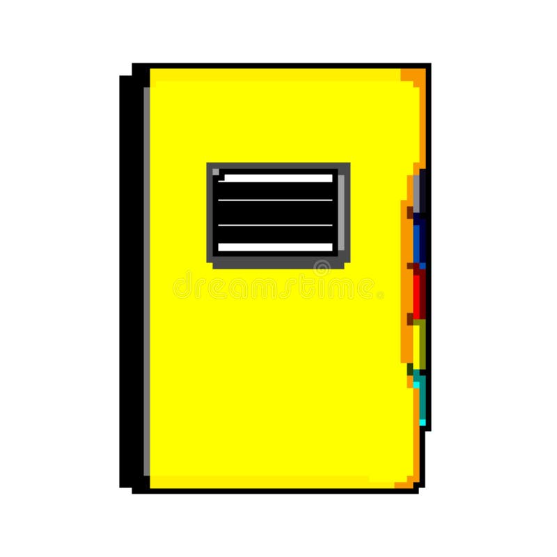 Note Notebook Game Pixel Art Vector Illustration Stock Vector ...