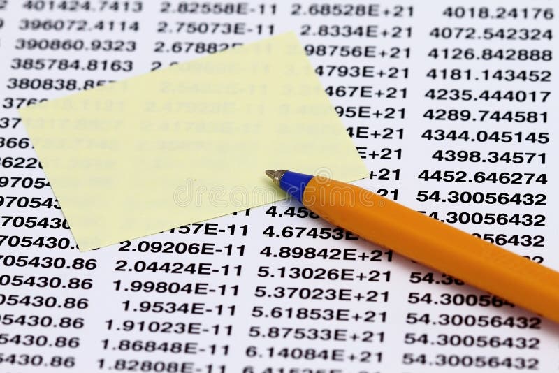 Note on numbers stock photo. Image of school, pink, sticky - 12840880