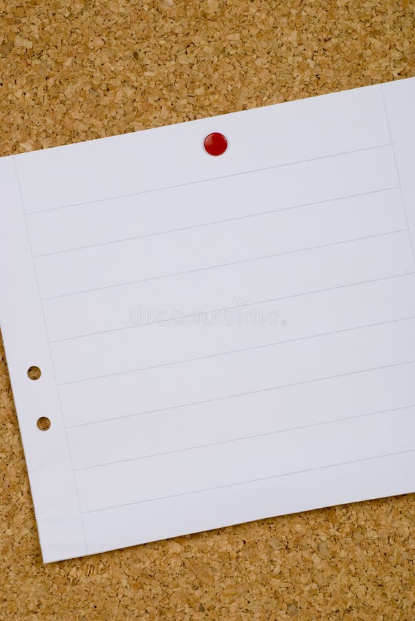 Note Pad stock photo. Image of paper, note, thumbtack - 4544718