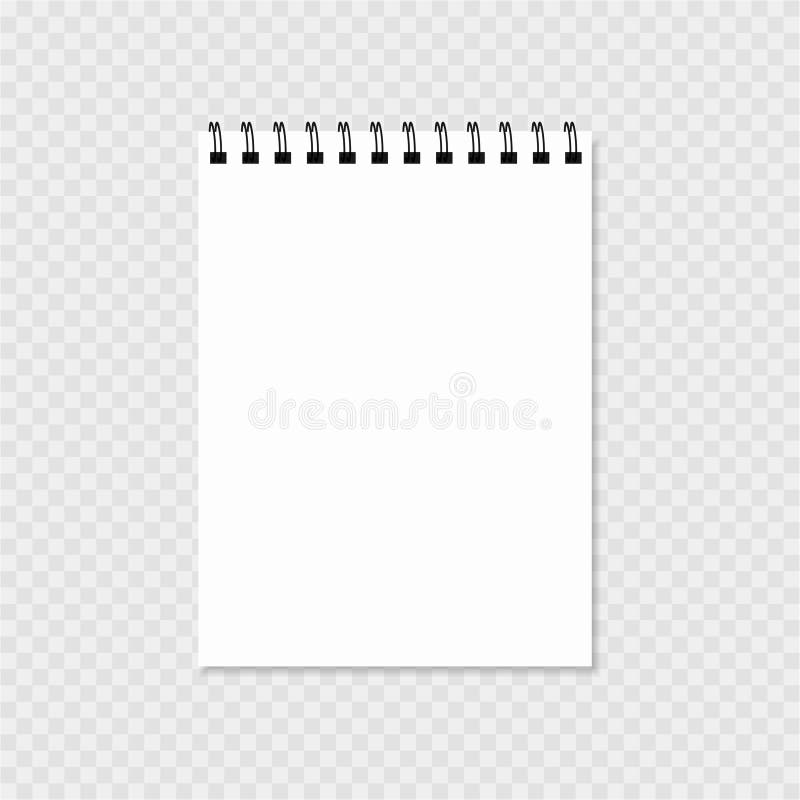 Note Pad Icon. Clear Sheet of Paper. Vector Illustration Stock Vector ...