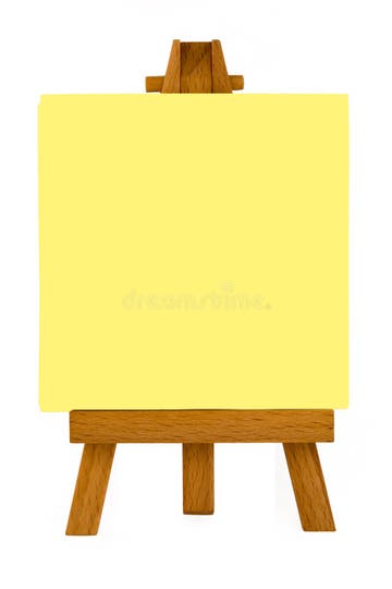 Note Pad on Painters Easel stock illustration. Illustration of painter ...