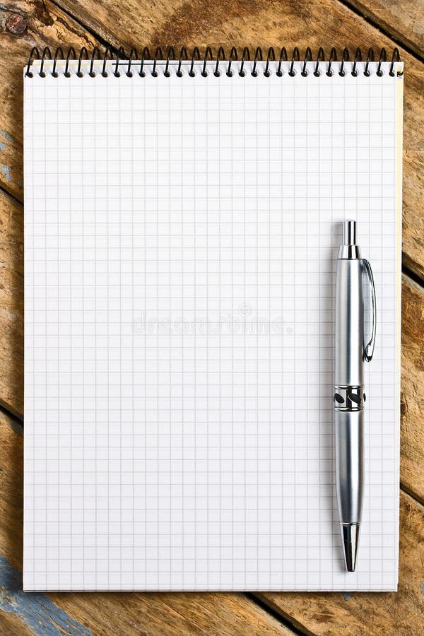 Note Pad with Pen stock photo. Image of note, list, reminder - 34222146