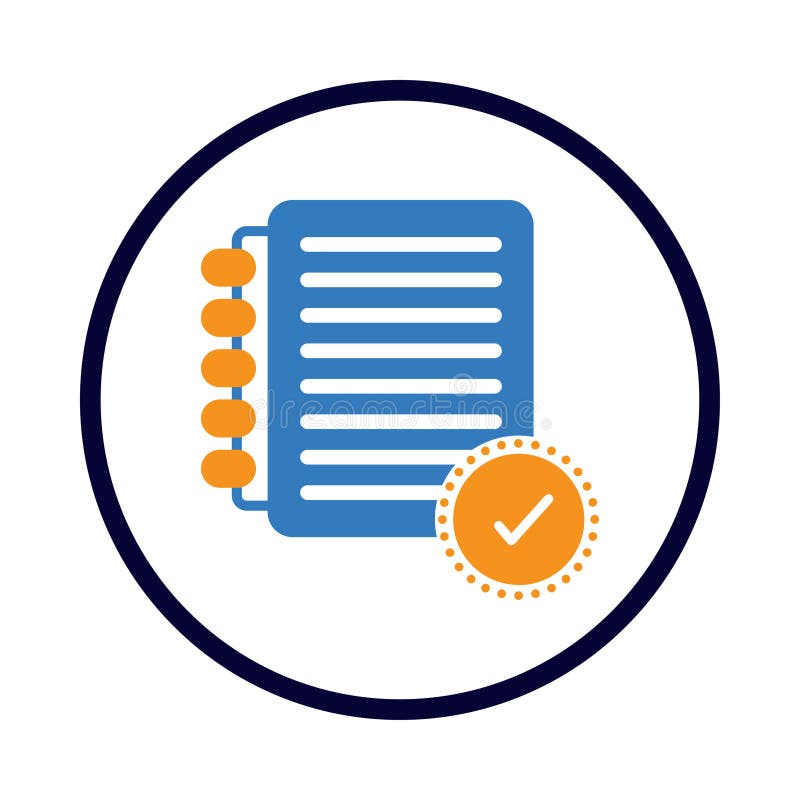 Note, Note Pad, Time, Tick, Dairy, daily Note, Deadline List Icon Stock ...