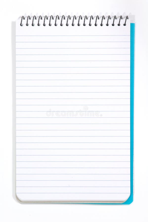 Note pad spiral binding stock photo. Image of office - 12667648