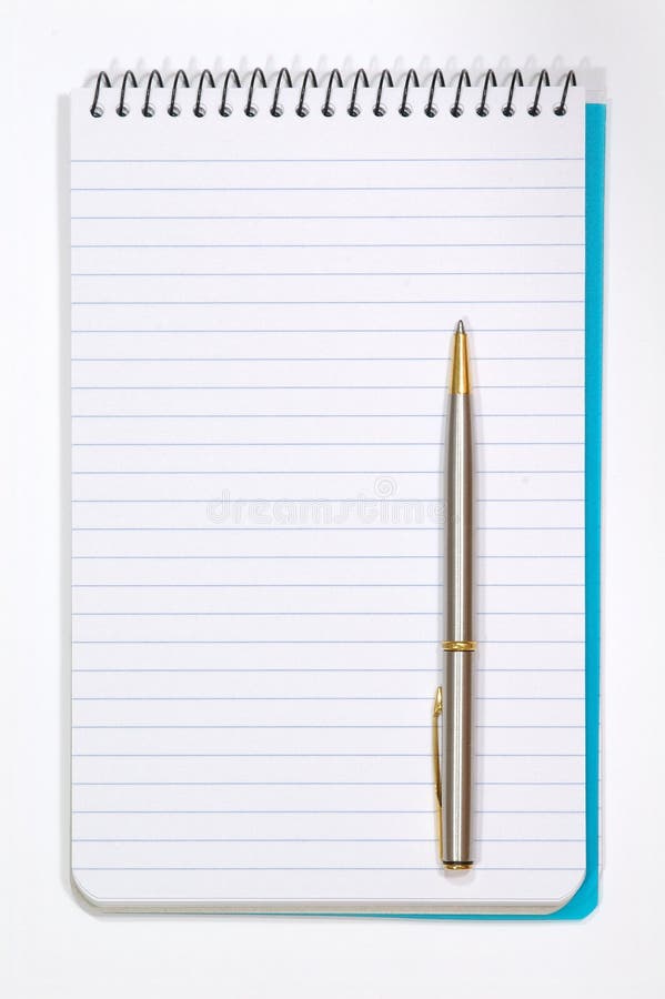 Executive Folder with Note and Pen Stock Image - Image of desk ...