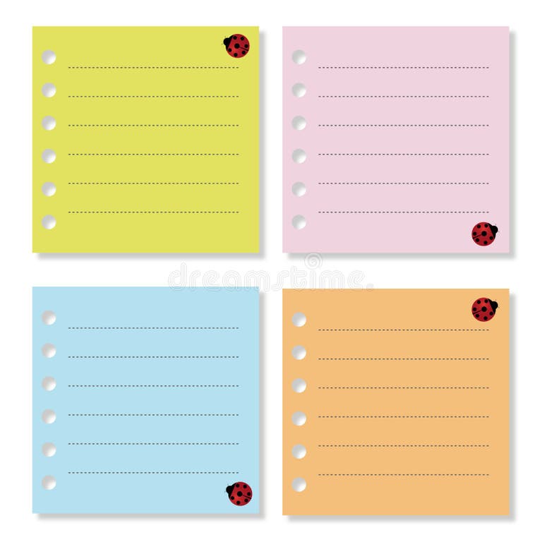 Cute Note Paper Sheet Stock Illustrations – 7,221 Cute Note Paper Sheet ...
