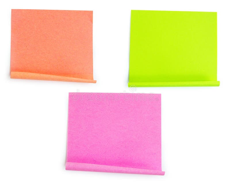 Post it Notes - Taped Paper Stock Image - Image of tape, note: 15891875