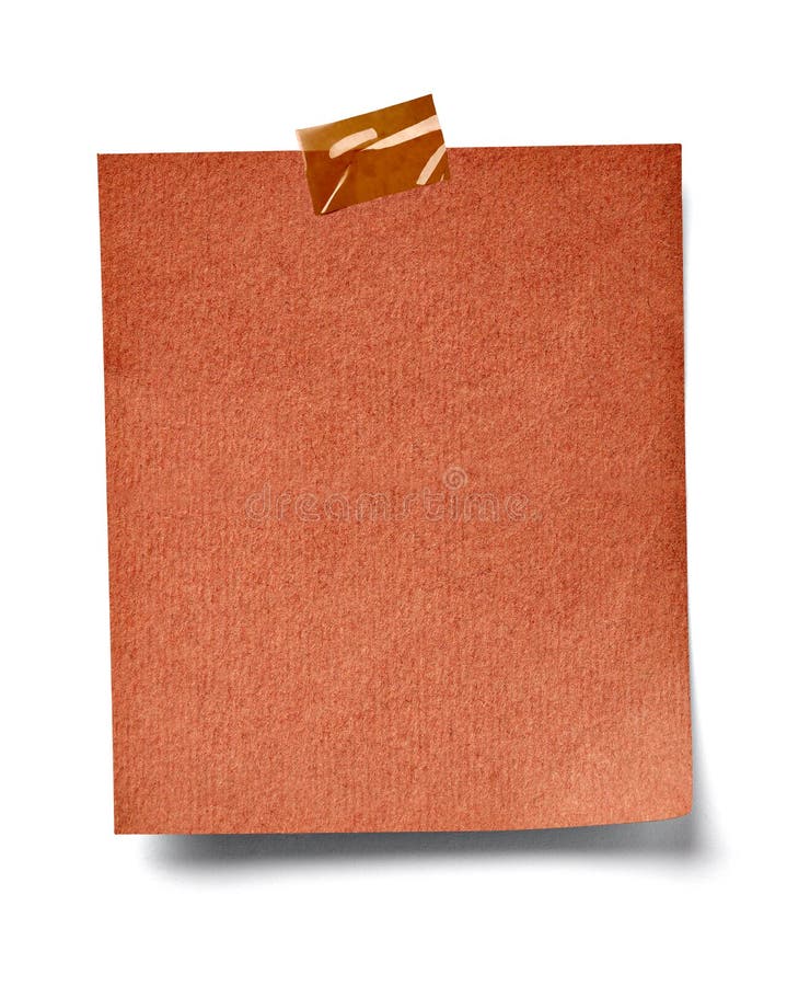 Note Paper Blank Sign Tag Label Stock Image - Image of brown, notepaper ...