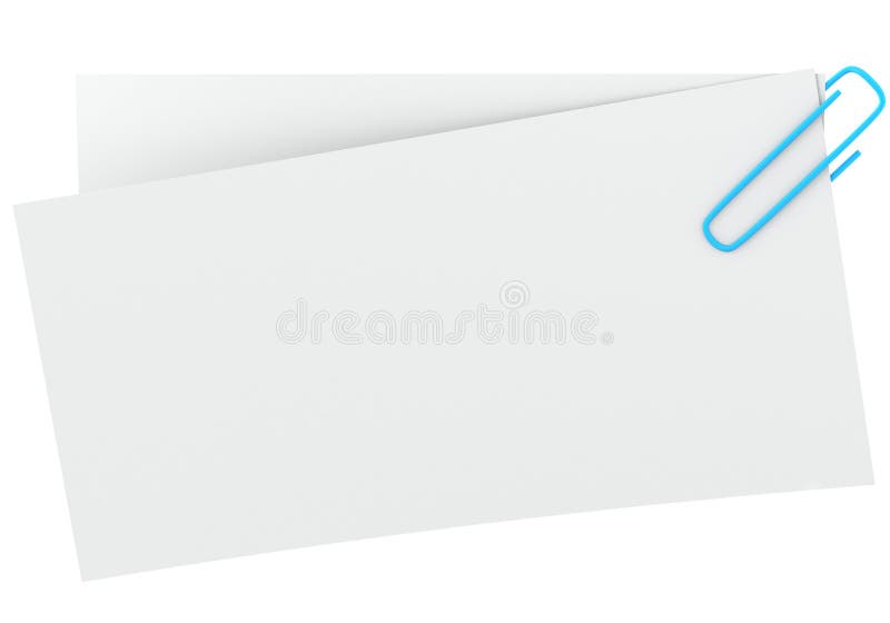 Lined Paper and Paper Clips Stock Vector - Illustration of business ...