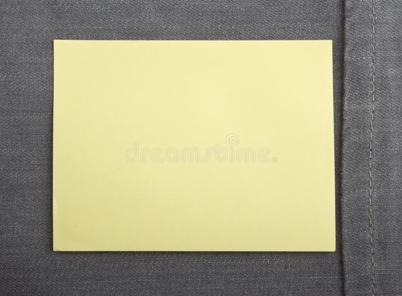 Note with a paper clip stock image. Image of indigo, label - 28245007