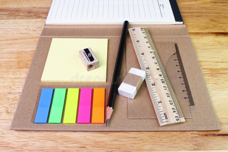 Ruler and Book. stock image. Image of wooden, photographed - 100844189