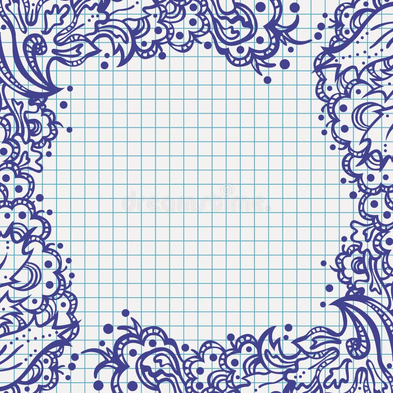 Note paper design stock vector. Illustration of copybook - 30898988