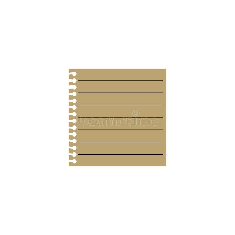 Note Paper. Document Icon Isolated. Notes, List Stock Vector ...