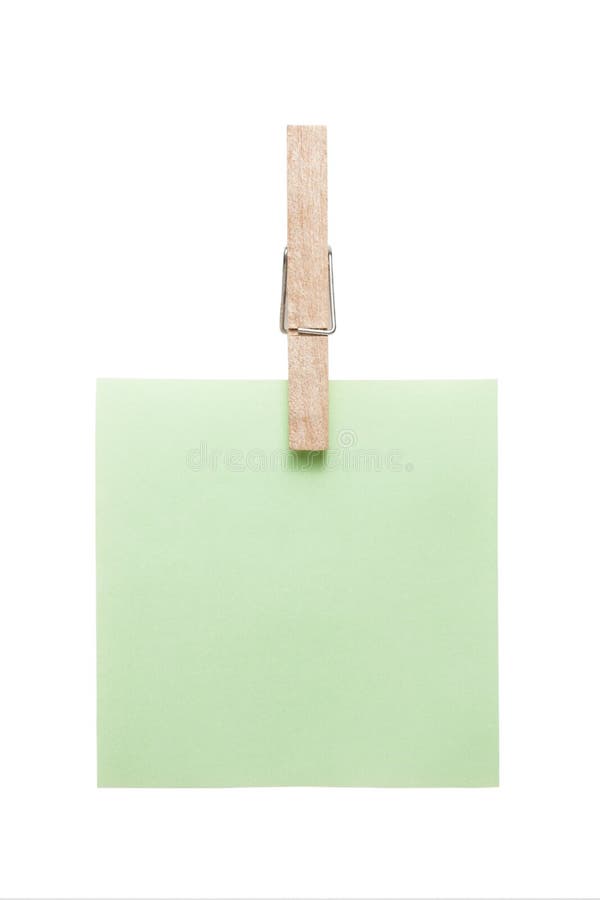 Note paper stock image. Image of isolation, orange, hanging - 32223233