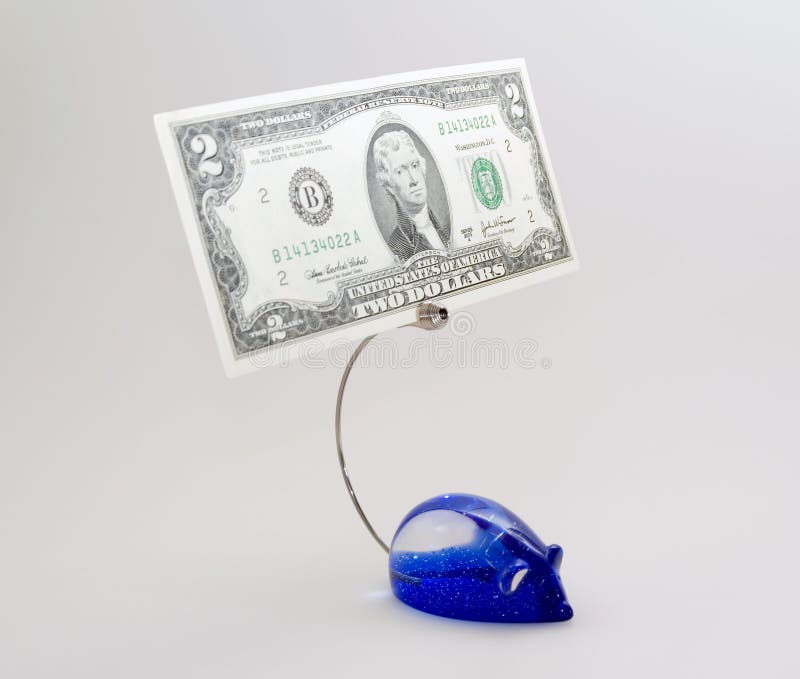 Note-paper Holder with Dollar Stock Photo - Image of change, item: 26936162