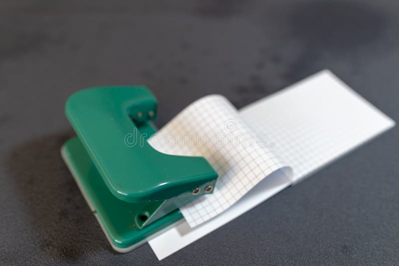 Note Paper, Hole Punch and Opposite Organizer. Business and Work ...