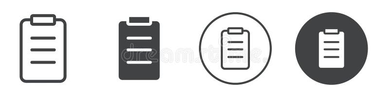 Note Paper Icon Vector Logo Outline Stock Vector - Illustration of ...