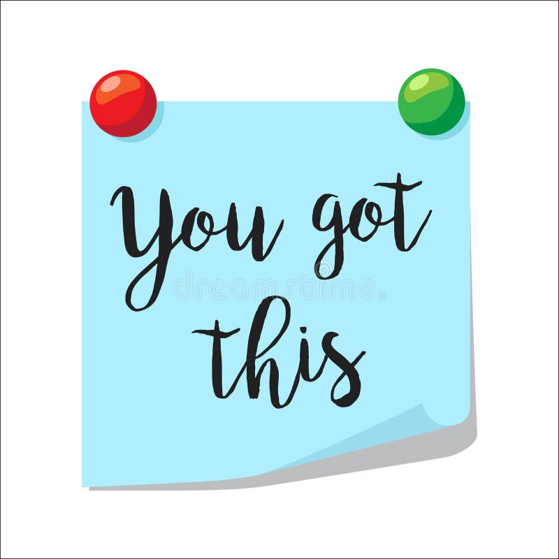 Note with Text You Got this Stock Vector - Illustration of ...
