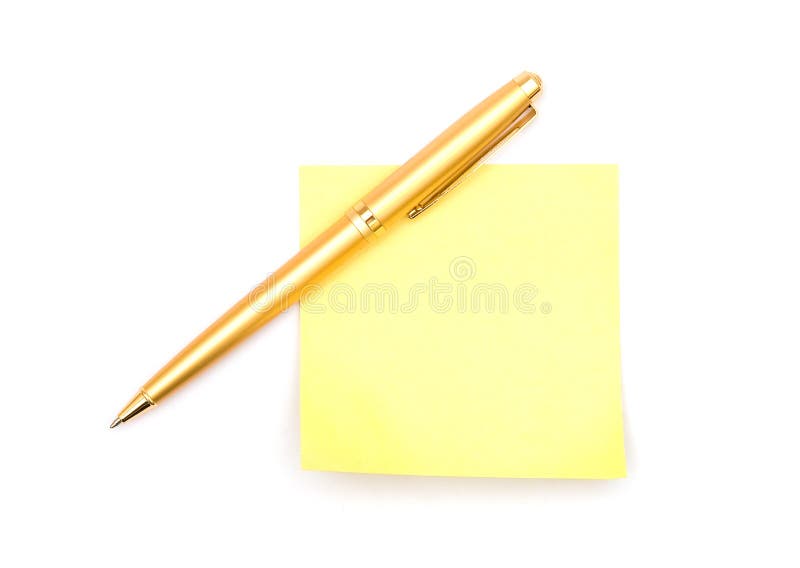 Note paper and pen stock photo. Image of business, note - 14144168