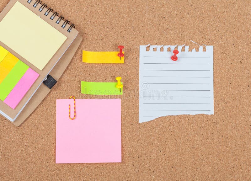 Note Paper with Pin on the Board Stock Photo - Image of people, surface ...