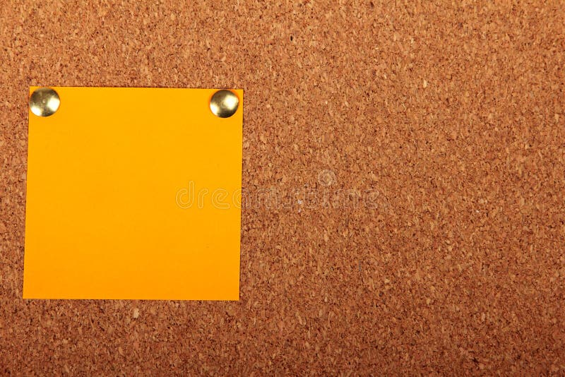 Note paper stock image. Image of texture, sticker, cork - 35592297