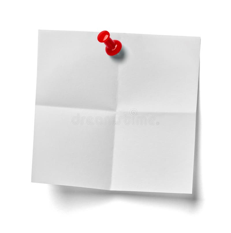 Note Paper Push Pin Message Stock Photo - Image of pushpin, board ...