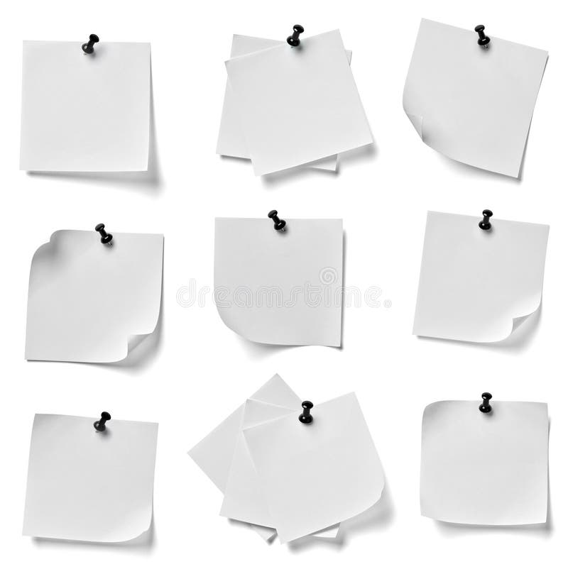 Note Paper Push Pin Message Stock Image - Image of isolated, label ... Note Paper Push Pin Message Stock Image - Image of isolated, label ...