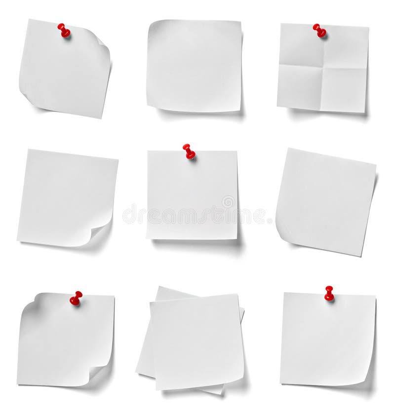 Note Paper Push Pin Message Stock Image - Image of board, drawing ...