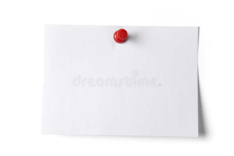 Post-it Note and Push Pin stock photo. Image of bulletin - 1355630