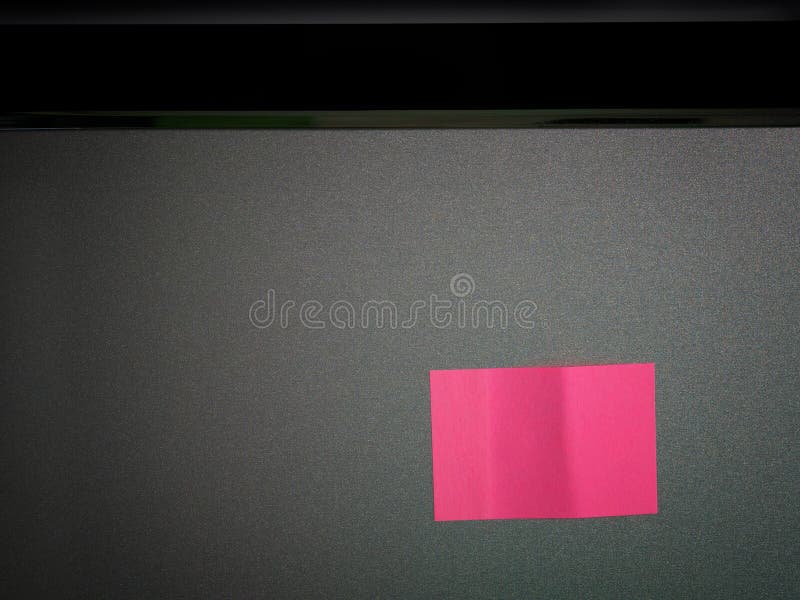 Note Paper on Refrigerator Door Stock Image - Image of notification ...
