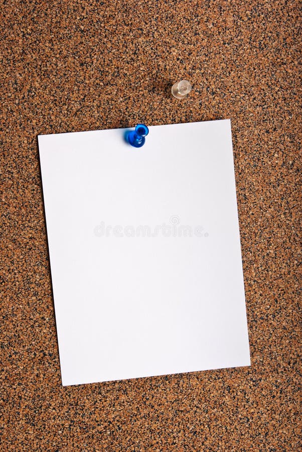 Tacked old paper stock image. Image of discolored, notice - 4440433