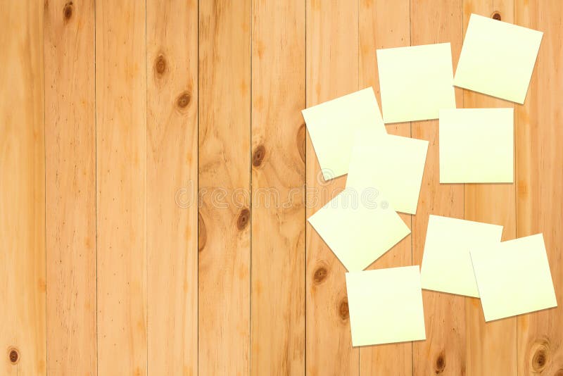 Note paper on wood stock photo. Image of notes, paper - 58686832