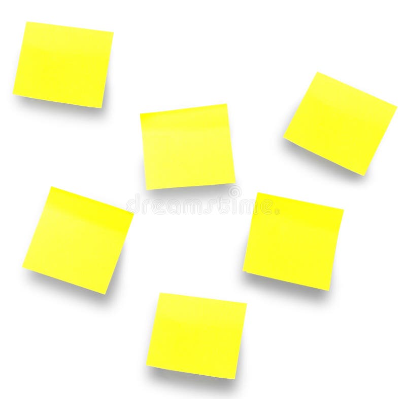 Note papers stock image. Image of five, business, blank - 7093961