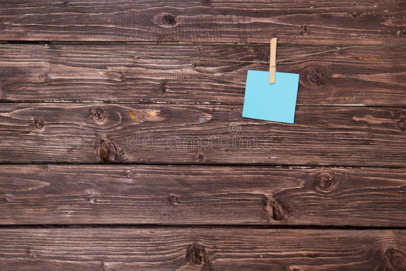 Note Papers on Rustic Wood Planks. Stock Photo - Image of cork ...