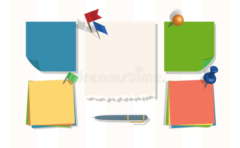 Note Pin Up Stock Illustrations – 759 Note Pin Up Stock Illustrations ...